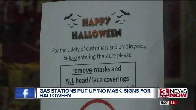 Gas stations request customers remove Halloween masks - KMTV.com